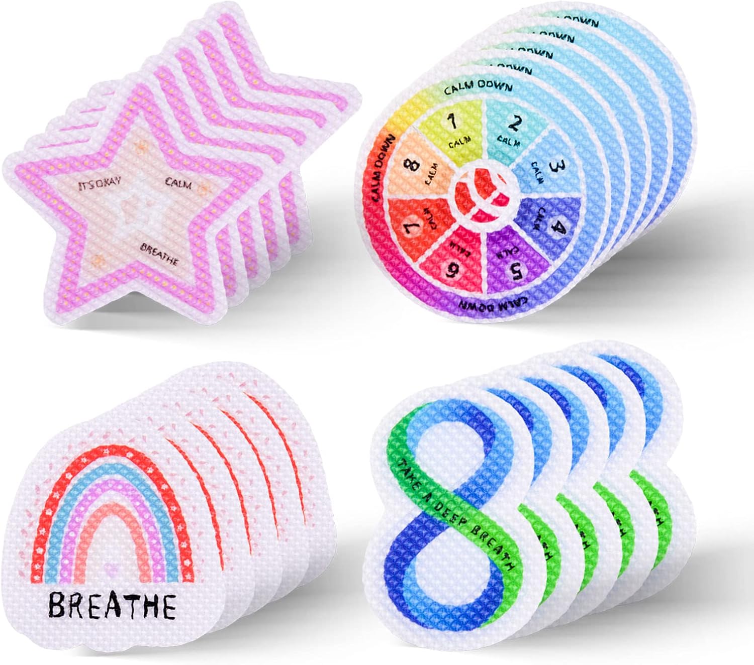 Amazon.com: 20 Pieces Calm Stickers for Anxiety Sensory Stickers, 4 ...
