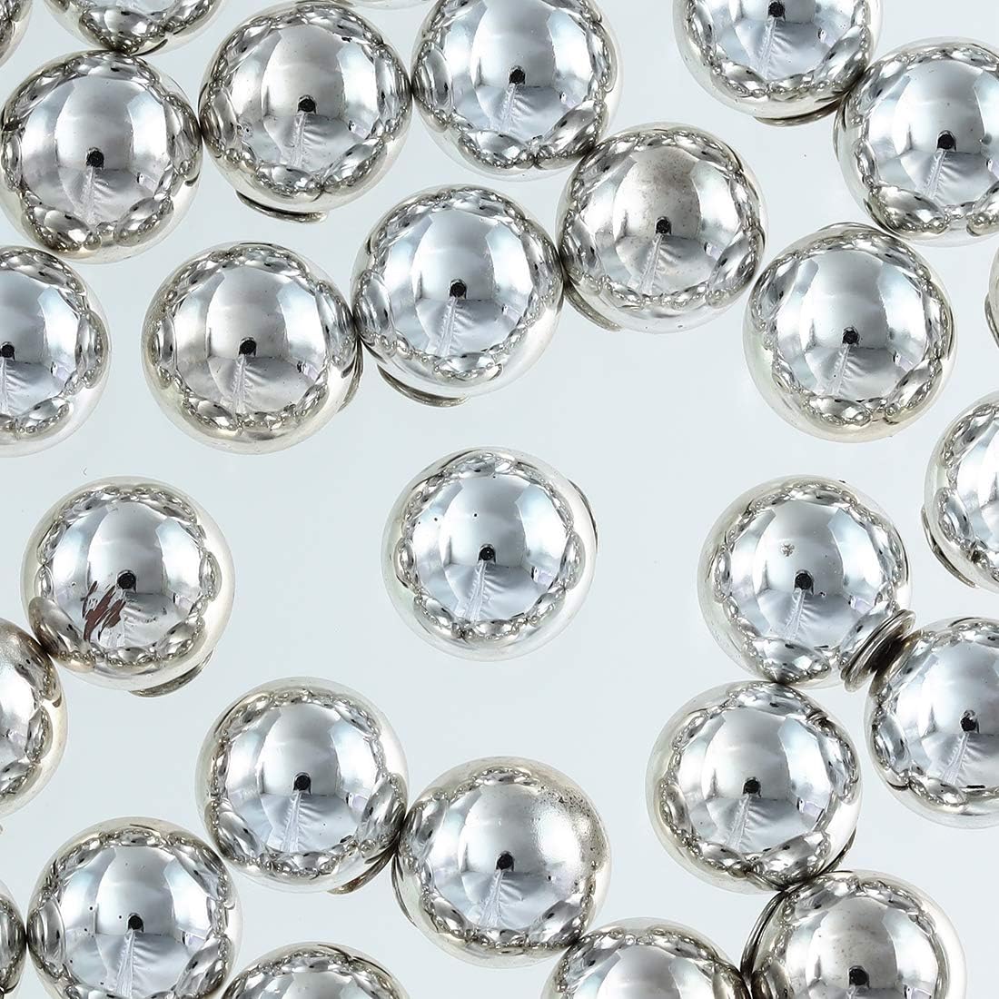 Amazon | ファイニエ ピアス キャッチ ボール 10mm 40個 シルバー 丸玉 CCBプラスチック アクセサリー パーツ ...