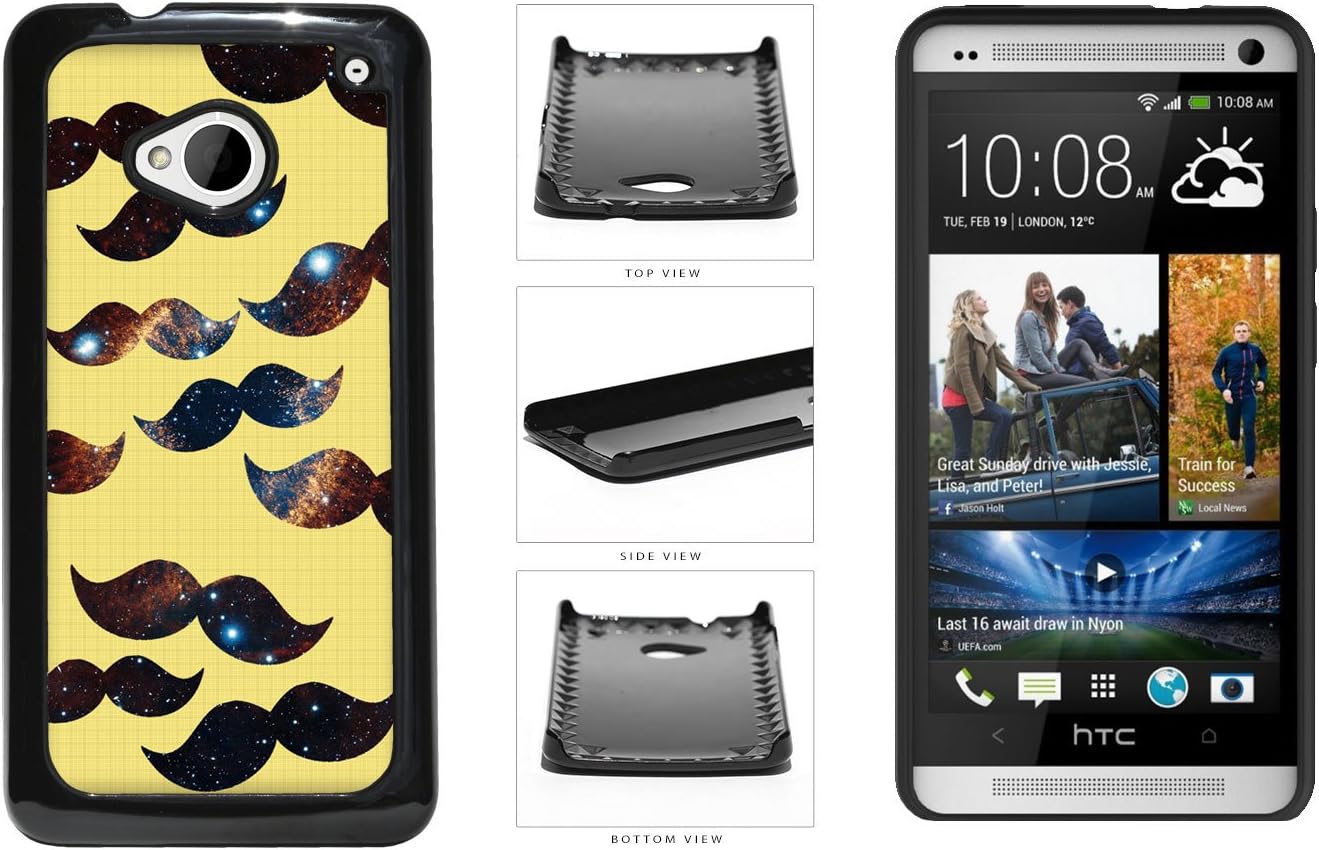 Amazon.com: Scattered Moustache With Starry Nebula Background Plastic ...