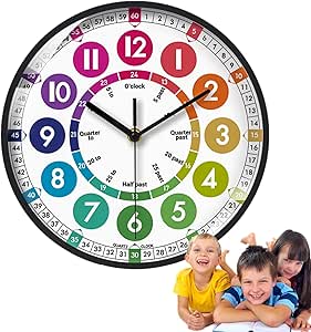 Amazon.com: Generic Teaching Clocks for Kids | Educational Learn to ...