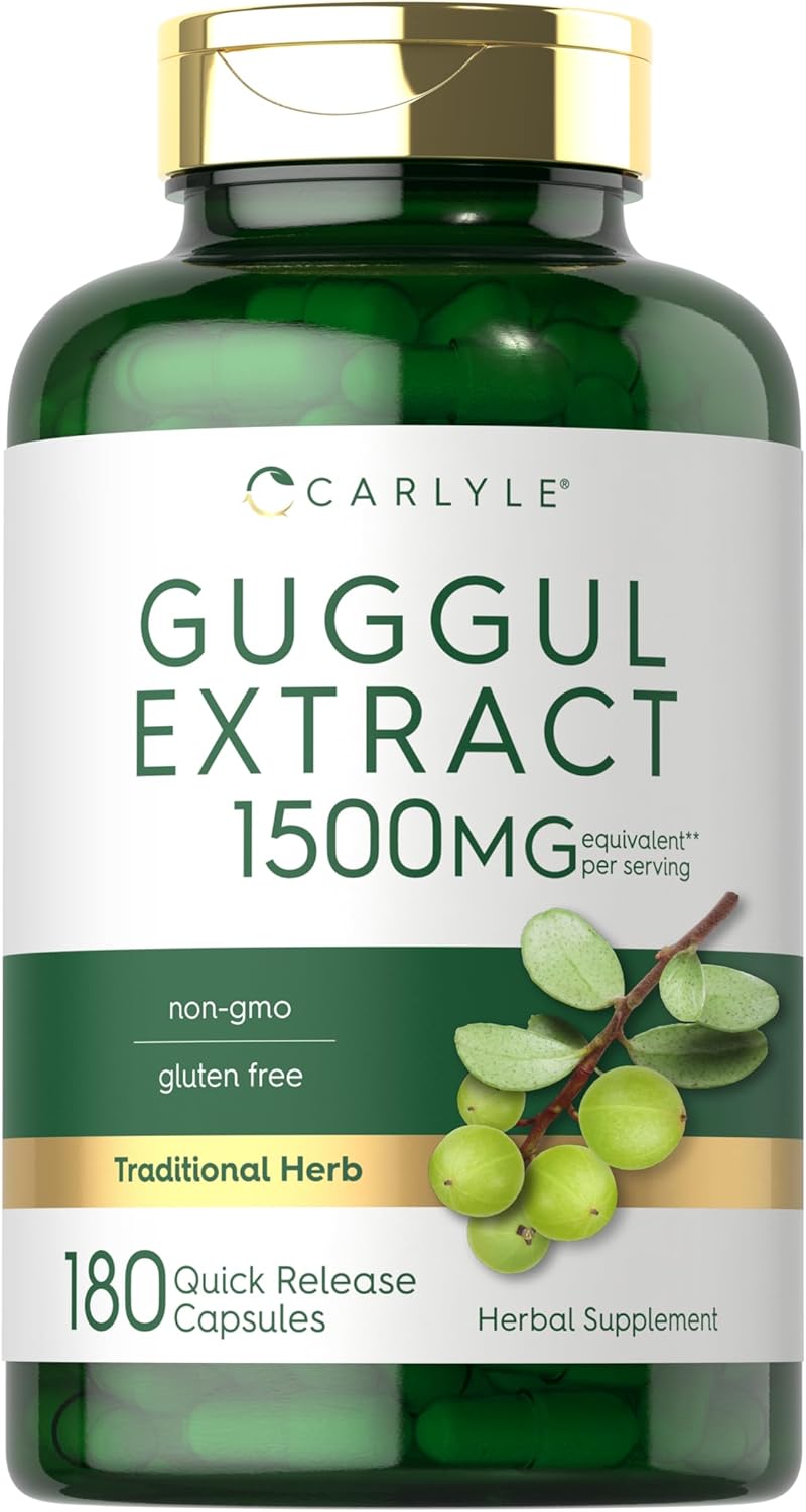 Amazon.com: Carlyle Guggul Extract Supplement | 1500mg | 180 Capsules ...