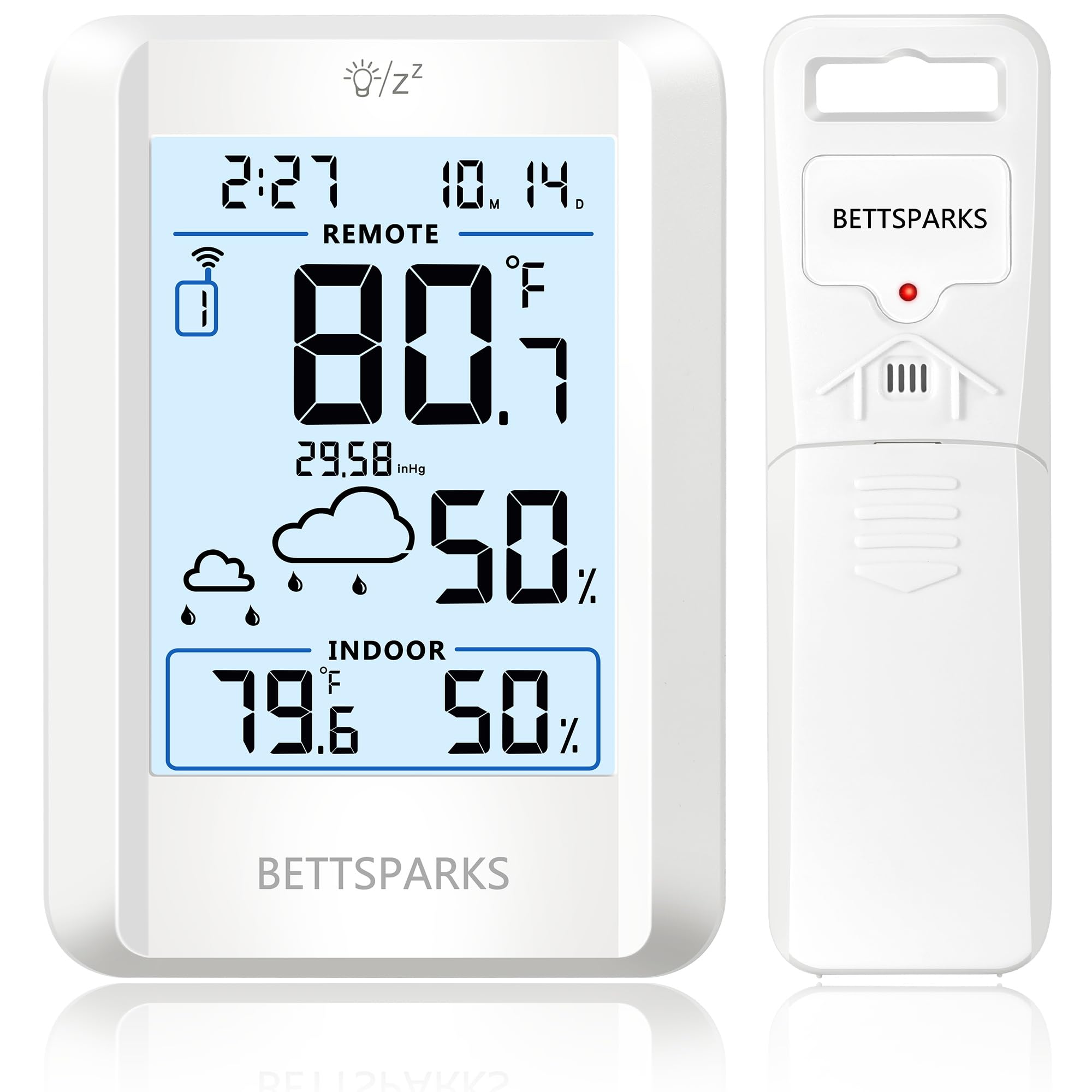 Indoor Outdoor Thermometer Wireless Remote Temperature & Humidity ...