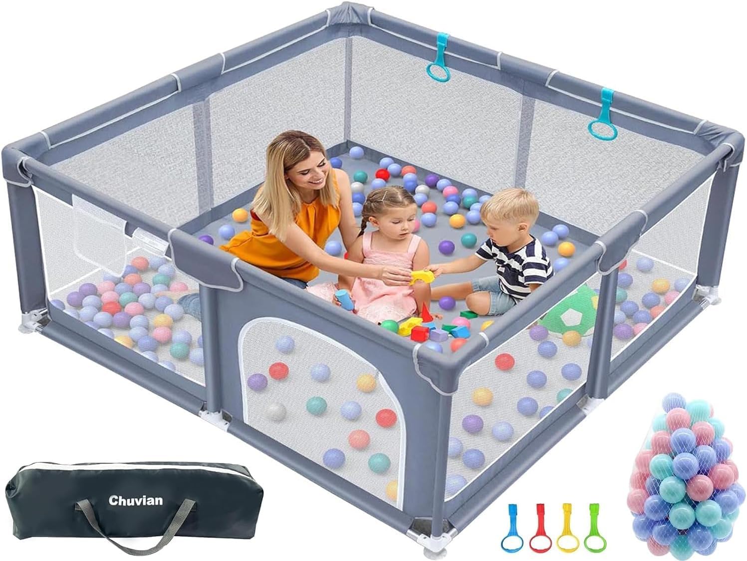 Amazon.com : Baby playpen for Babies and Toddlers, Large Area Play Pen ...