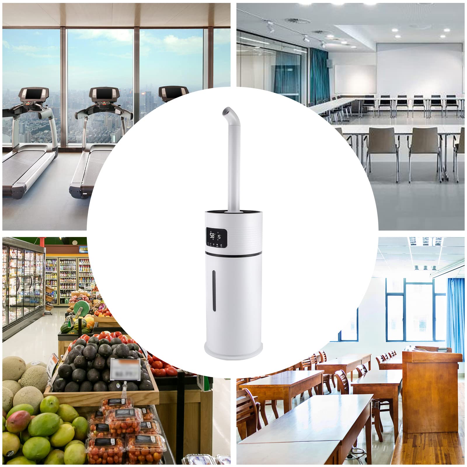 House Humidifier for Large Room, 15L/4.0Gal Large Humidifiers 360 ...