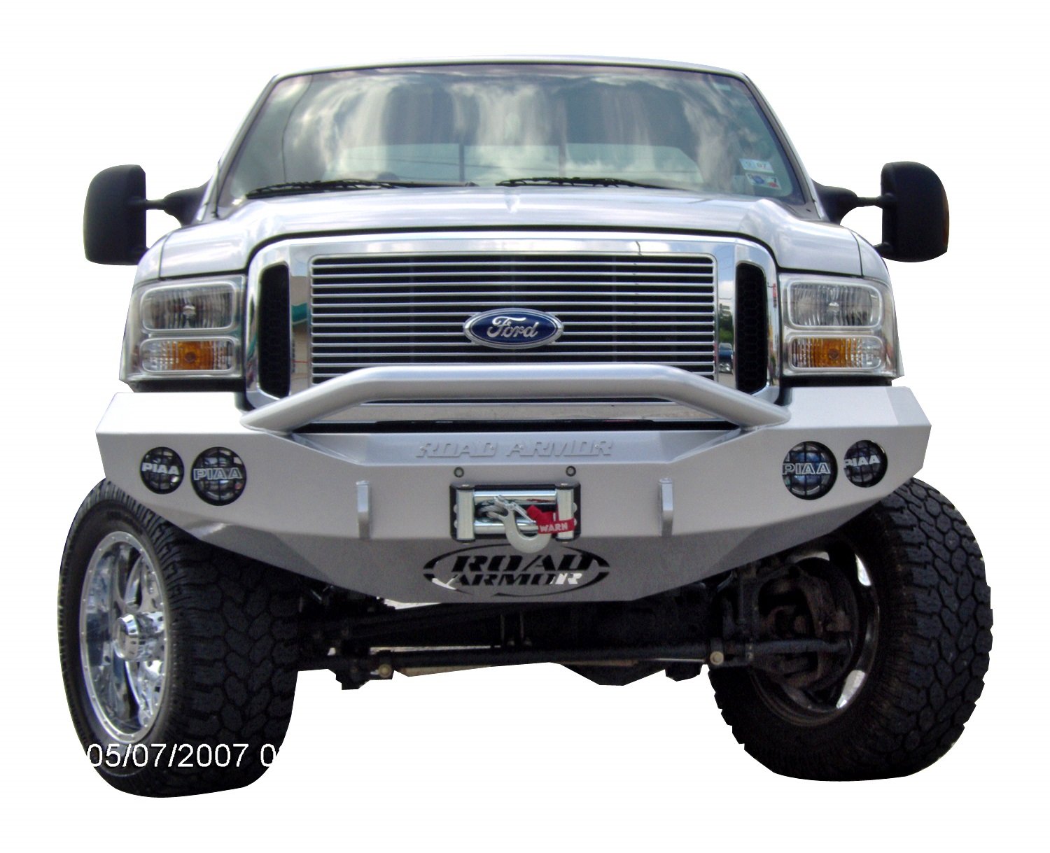 Amazon.com: Road Armor 66004B Satin Black Front Stealth Winch Bumper ...