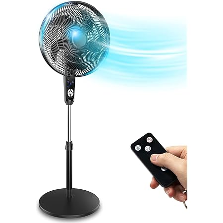 Amazon.com: GOFLAME 16" Dual Blade Pedestal Fan, Oscillating Stand Fan ...