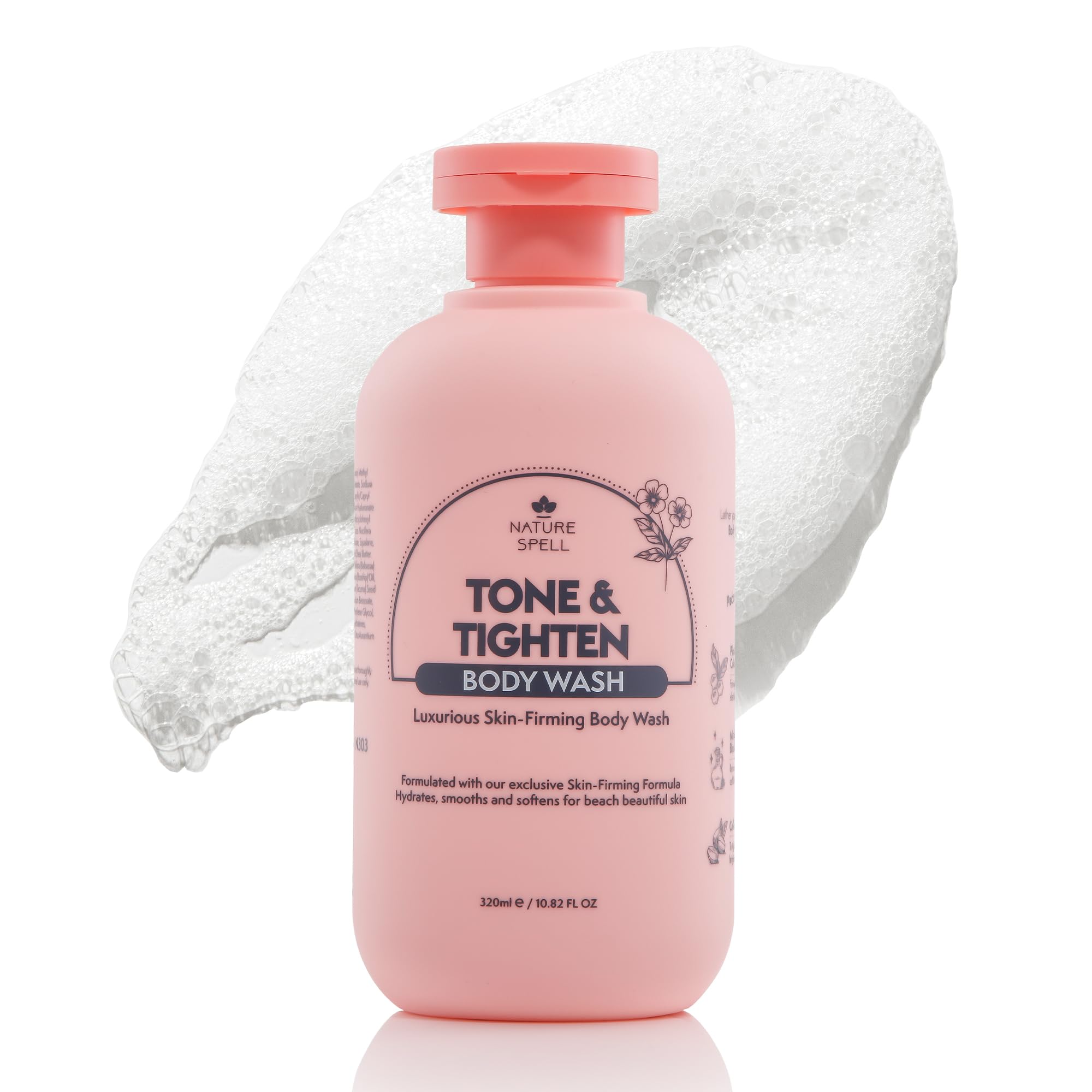 Nature Spell Tone & Tighten Body Wash 320ml - Skin-Firming Shower Gel ...