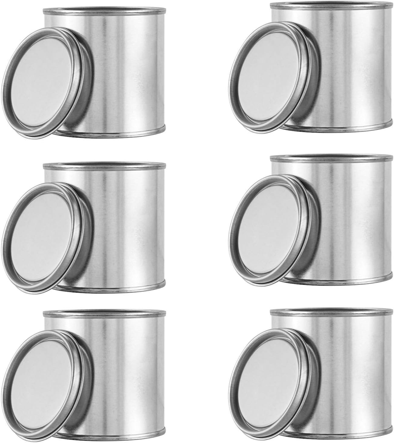 Amazon.com: Compatible Empty Metal Paint Cans with Lids (6 Cans and 6 ...