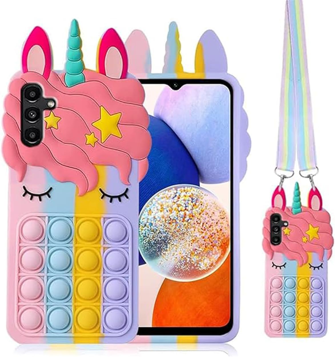 Amazon.com: FLYING FLIER for Samsung Galaxy A14 5G Case Fidget Toys ...