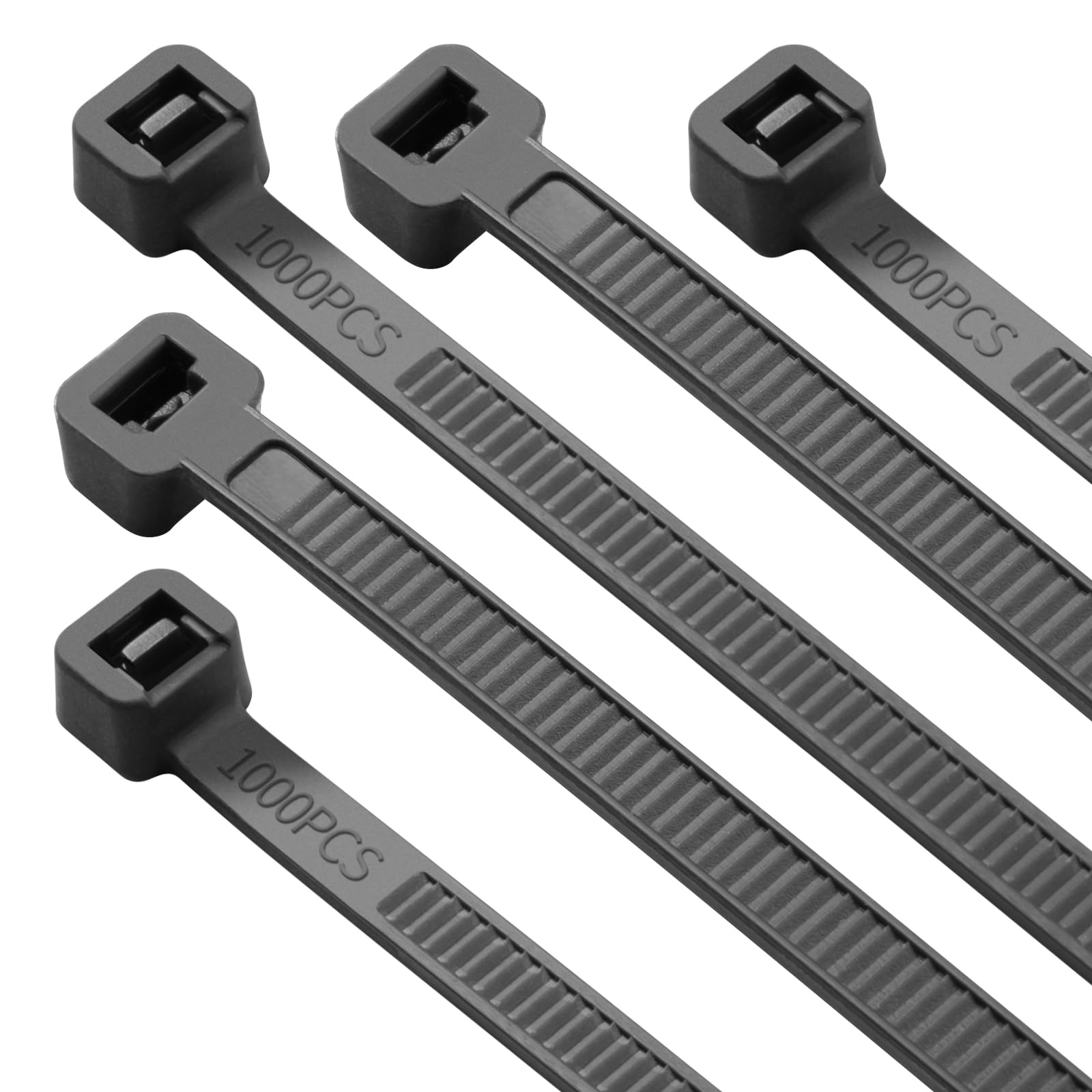 Snapklik.com : Armpow 8 Inch Zip Ties Black 1000 PCS, 80 Lbs- Heavy Duty Tensile Strength, Nylon ...