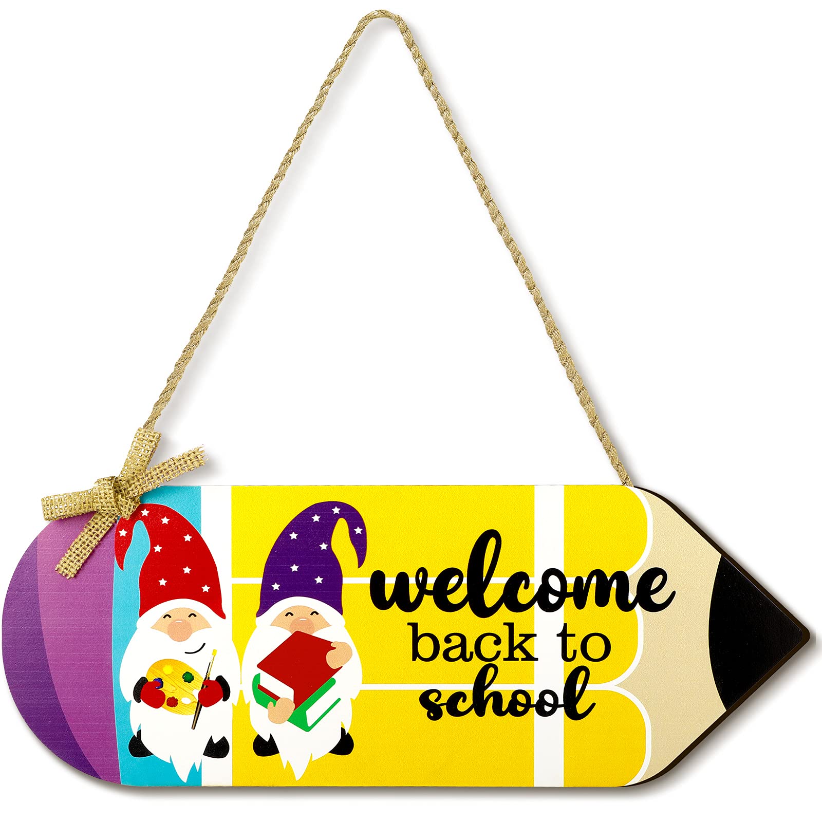 Buy Jetec Teacher Appreciation Pencil Welcome Door Sign Classroom Door ...