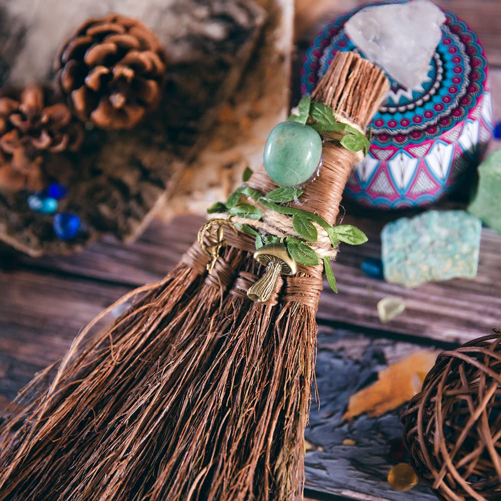 Wiccan Broom 39 Inch Curved Witch Broom Witch's Broom Accessory