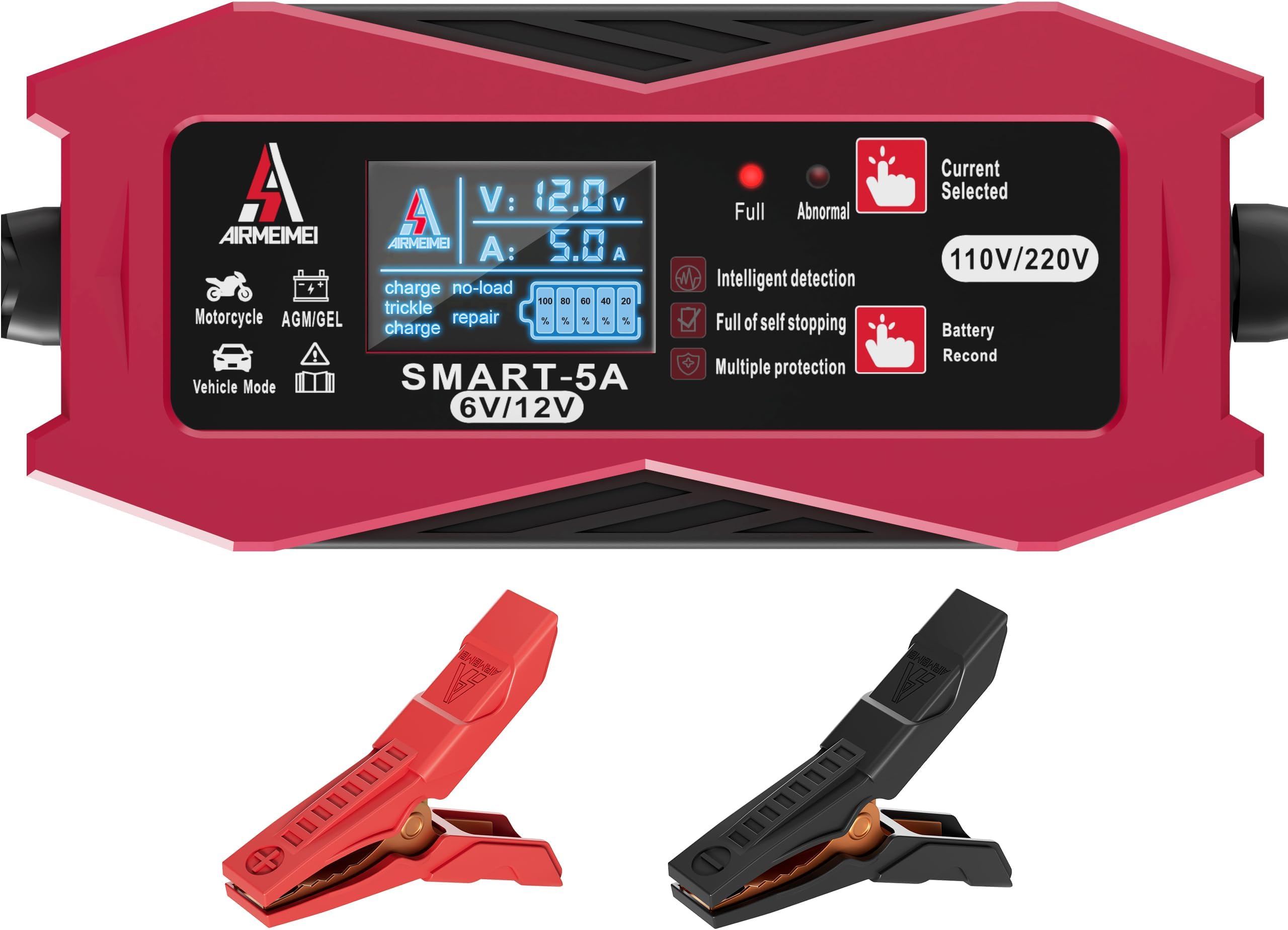 Amazon.com: 24V Battery Charger Automatic Smart Charger 5A trickle ...