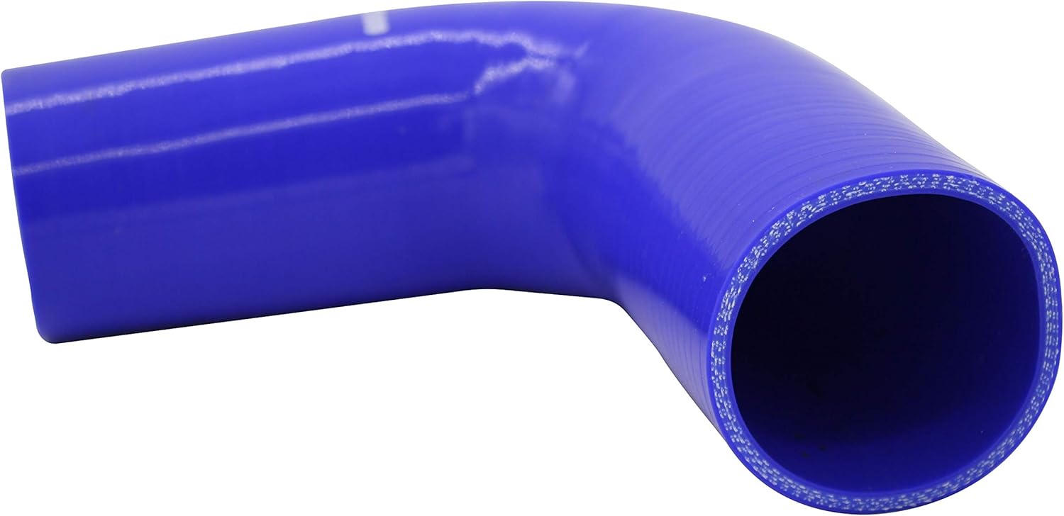 Amazon.com: 2.5" Silicone Coolant Hose Blue 90 Degree with 6" Legs ...