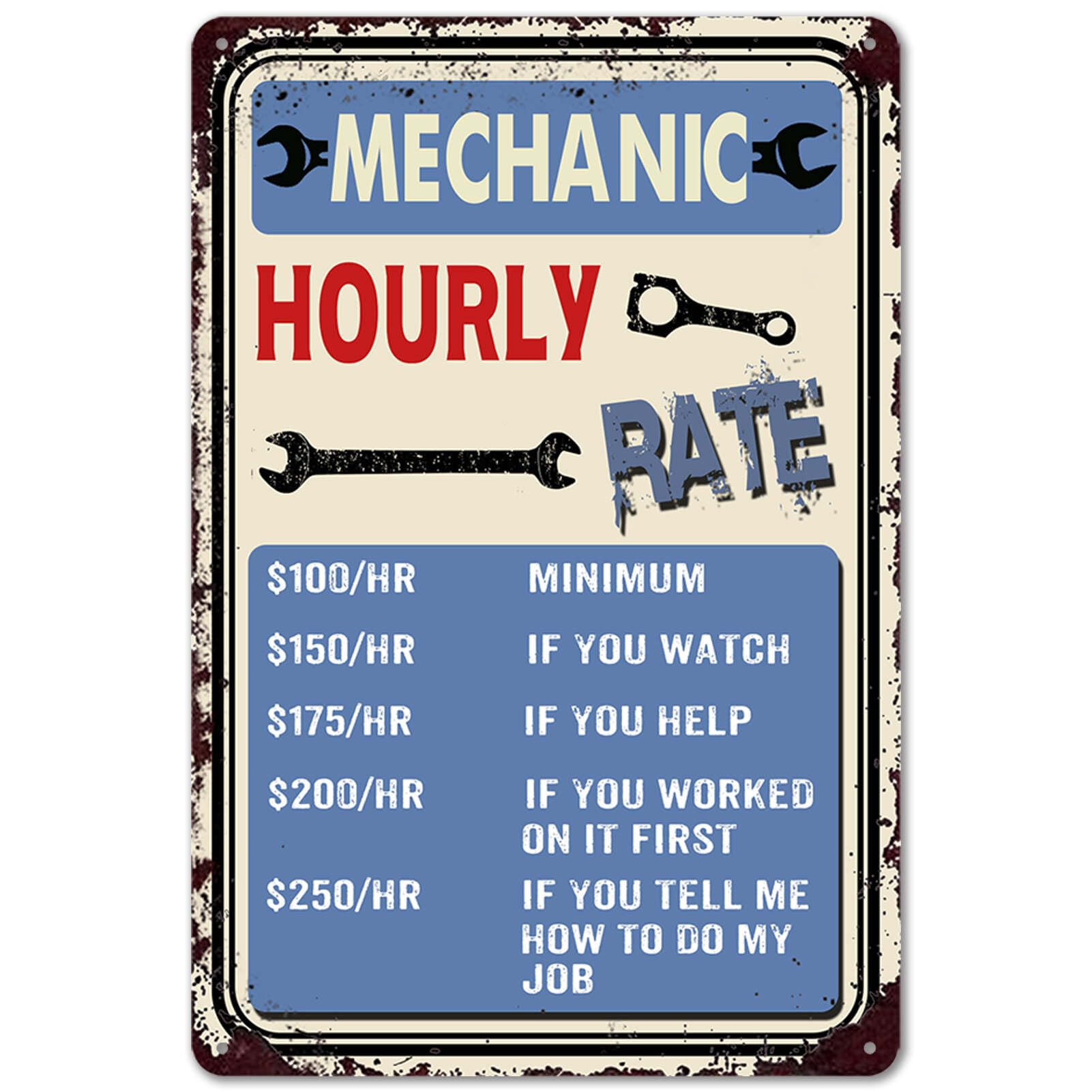 Amazon.com: Garage Signs for Men Mechanic Gifts Man Cave Decor Mechanic ...