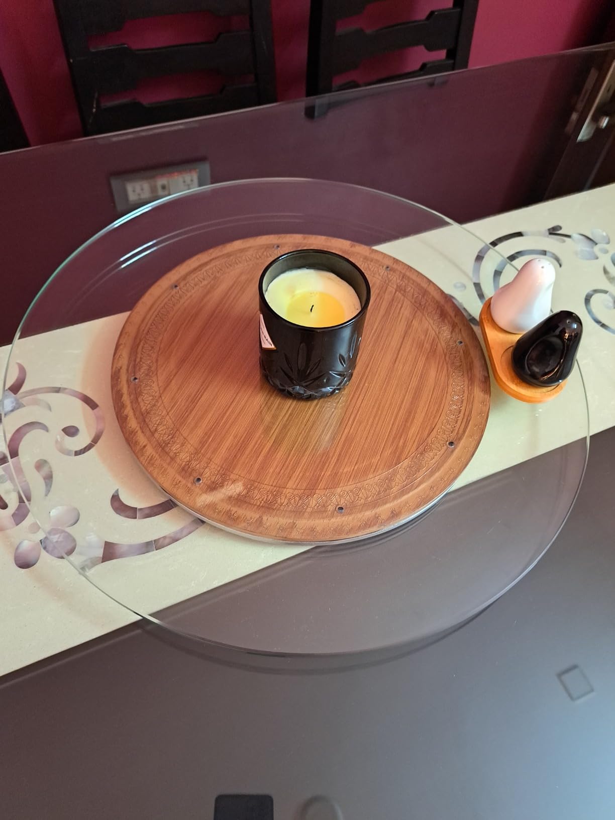 appeasy Revolving Turntable Serving Tray | Revolving Tray for Dining ...
