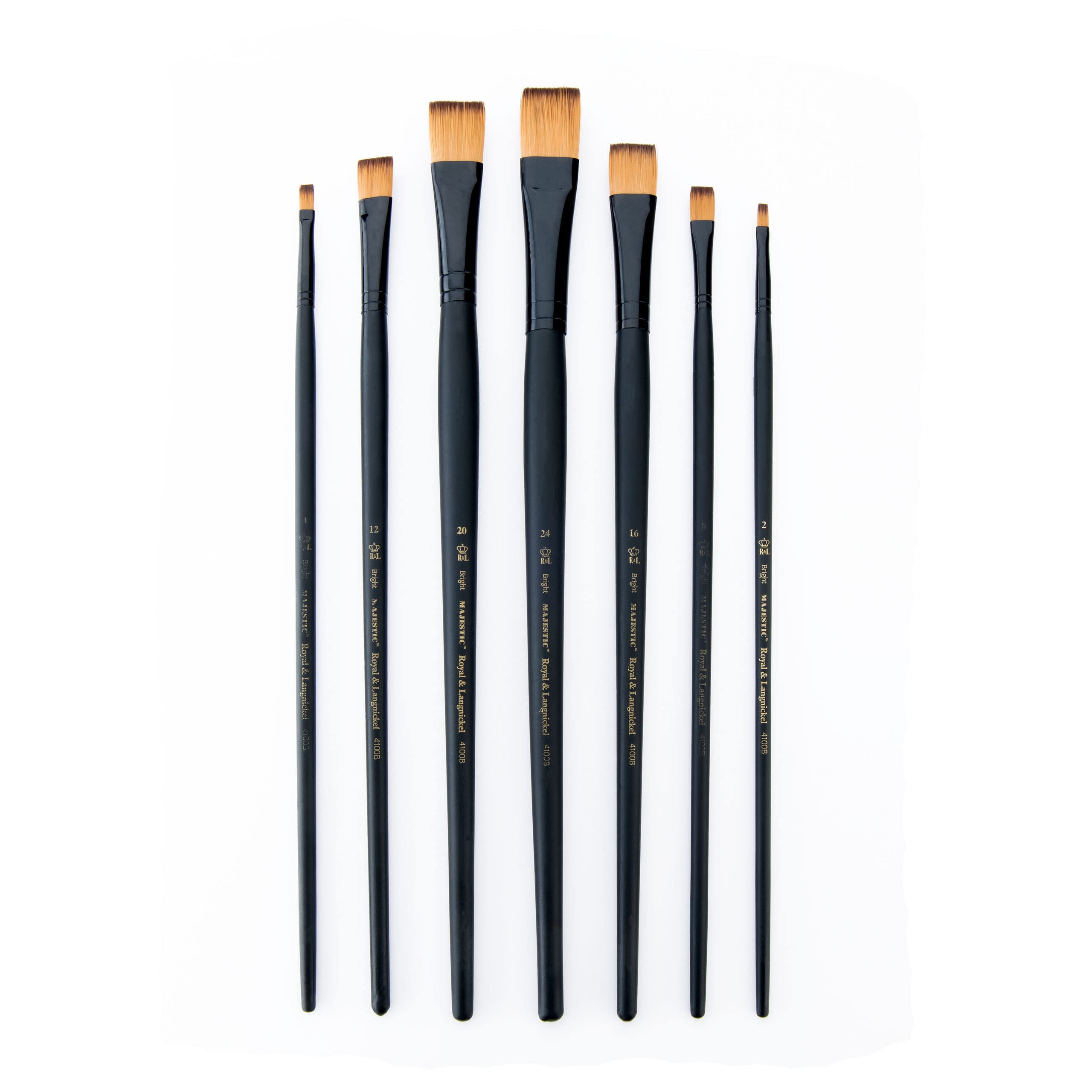 Amazon.com: Majestic Royal and Langnickel Long Handle Paint Brush Set ...