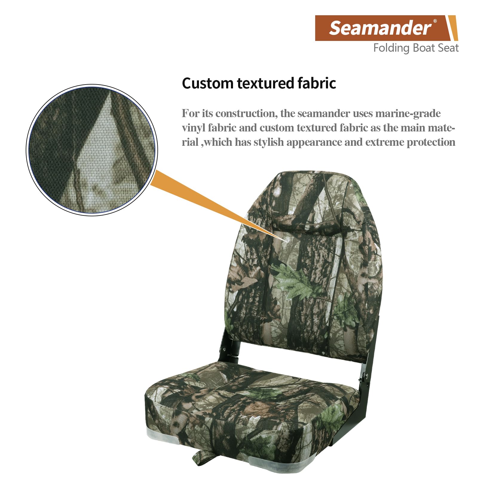Snapklik.com : Seamander High Back Fishing Boat Seats