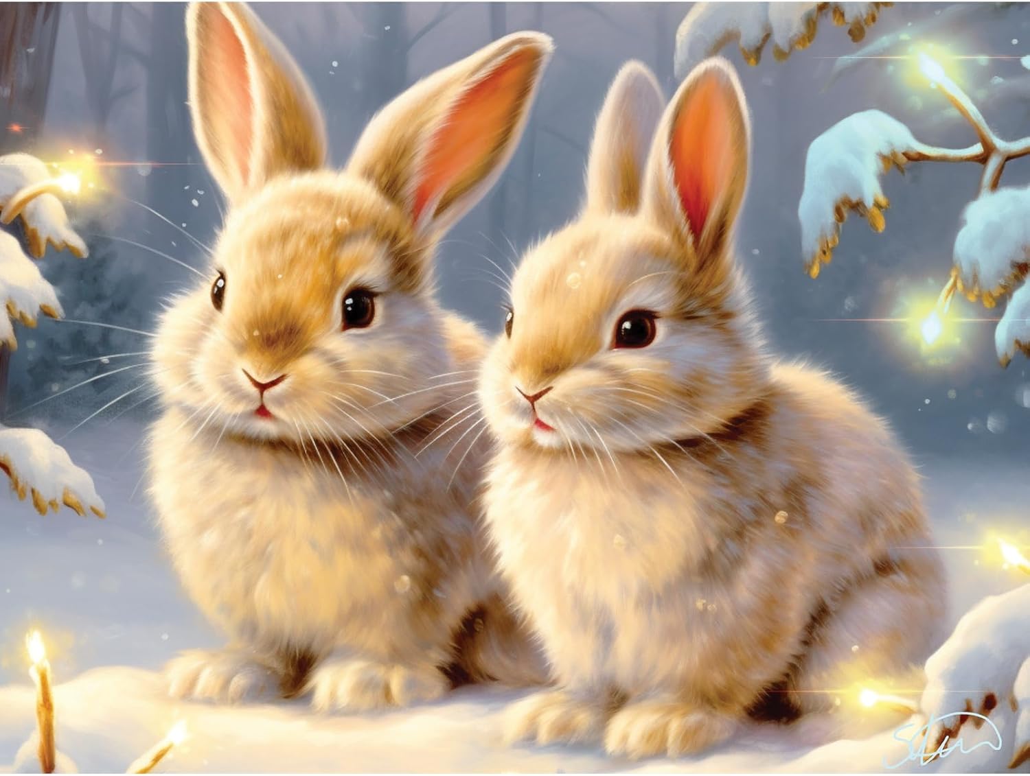 Amazon.com: Bits and Pieces – Welcome Winter Jigsaw Puzzle for Adults ...