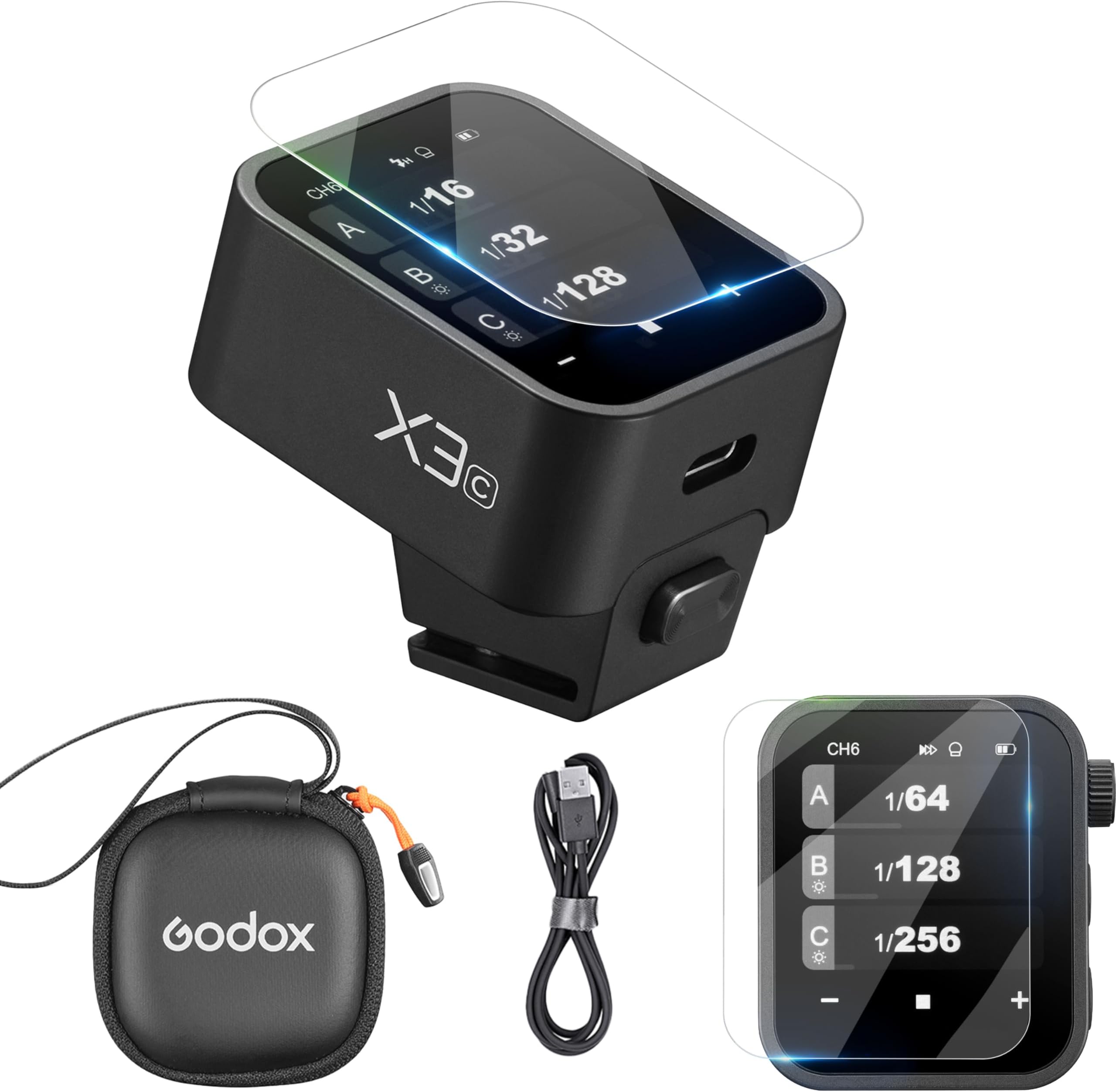 Amazon.com : Godox X3 Trigger for Canon - with 𝗦𝗰𝗿𝗲𝗲𝗻 𝗣𝗿𝗼𝘁𝗲𝗰𝘁𝗼𝗿【 Godox ...