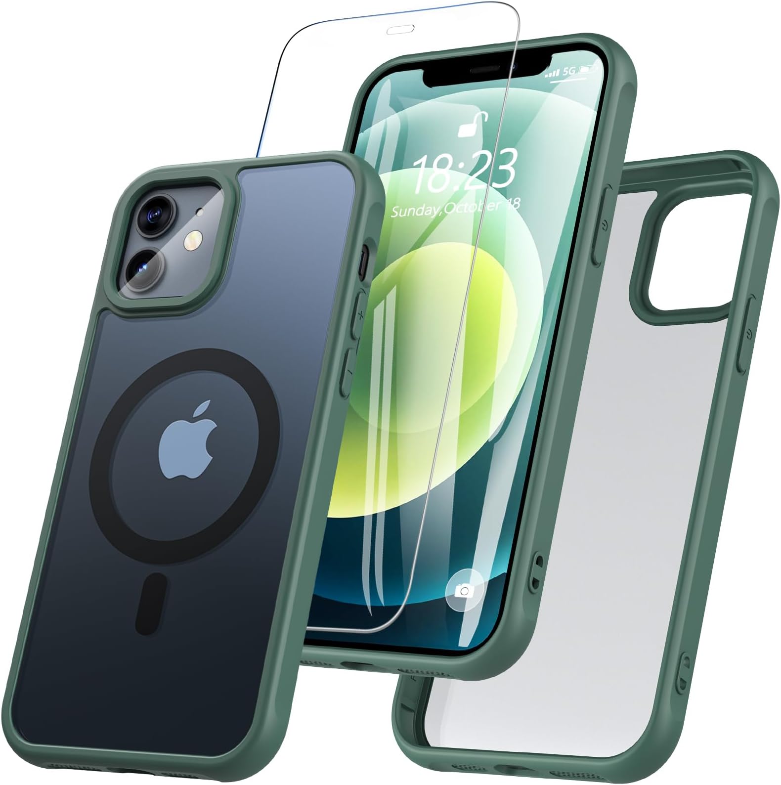 Hensinple pour Coque iPhone 12, Coque iPhone 12 Pro avec Verre Trempé ...