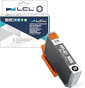 Amazon.co.jp: LCL Canon用 キャノン用 PFI-G1MBK PFI-G1MBK 顔料（1パック マットブラック） 互換インクカートリッジ 対応機種 ...