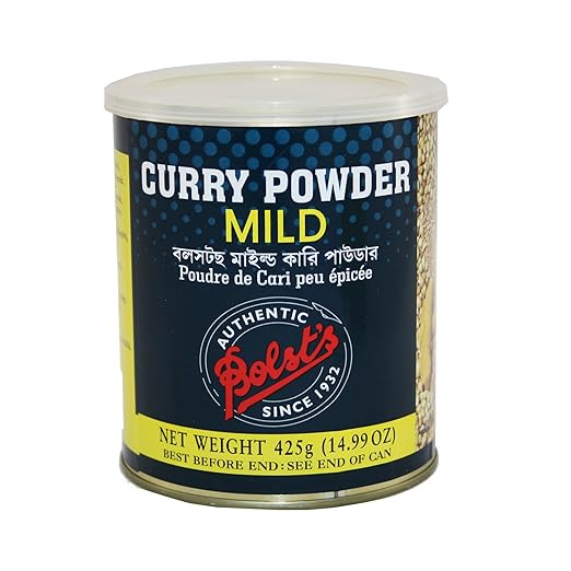 Amazon.com : Bolst's Mild Curry Powder Tin 425g : Grocery & Gourmet Food