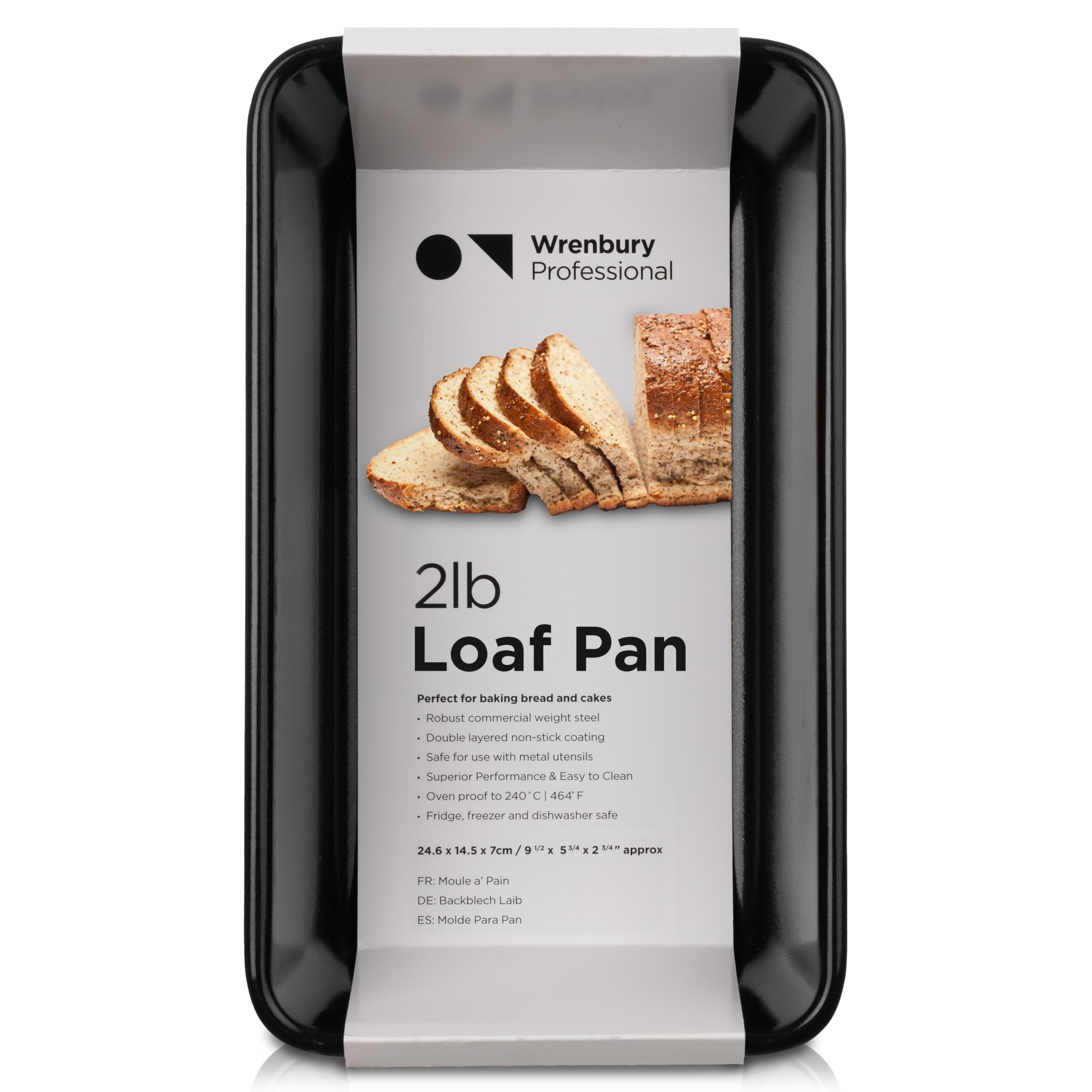 Amazon.com: Wrenbury Large 2lb Loaf Pan for Baking Bread - Non Stick 2 ...