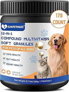 Amazon.com : Pet Nutritional 12-in-1 Multivitamin Soft Chews Supplement for Dogs & Cats – Immune ...