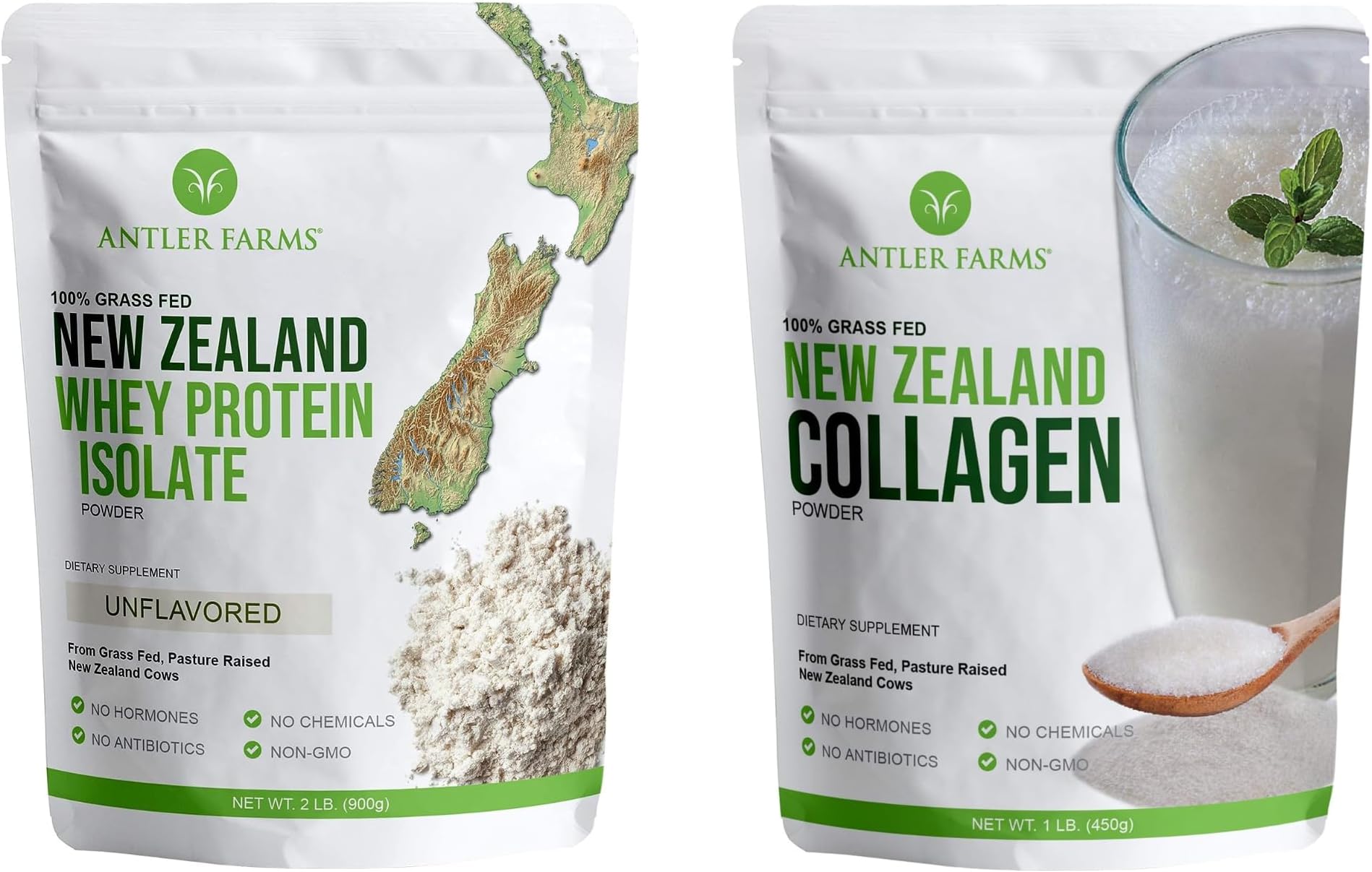 Amazon.com: Antler Farms - 100% Grass Fed New Zealand Whey Protein ...