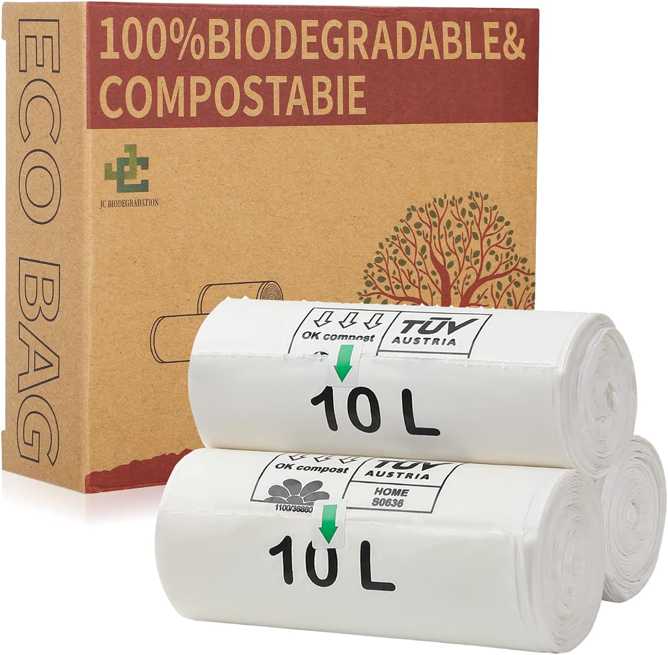 Amazon.com: GreFusion Compostable Bags for Kitchen Compost Bin, 1.2 ...