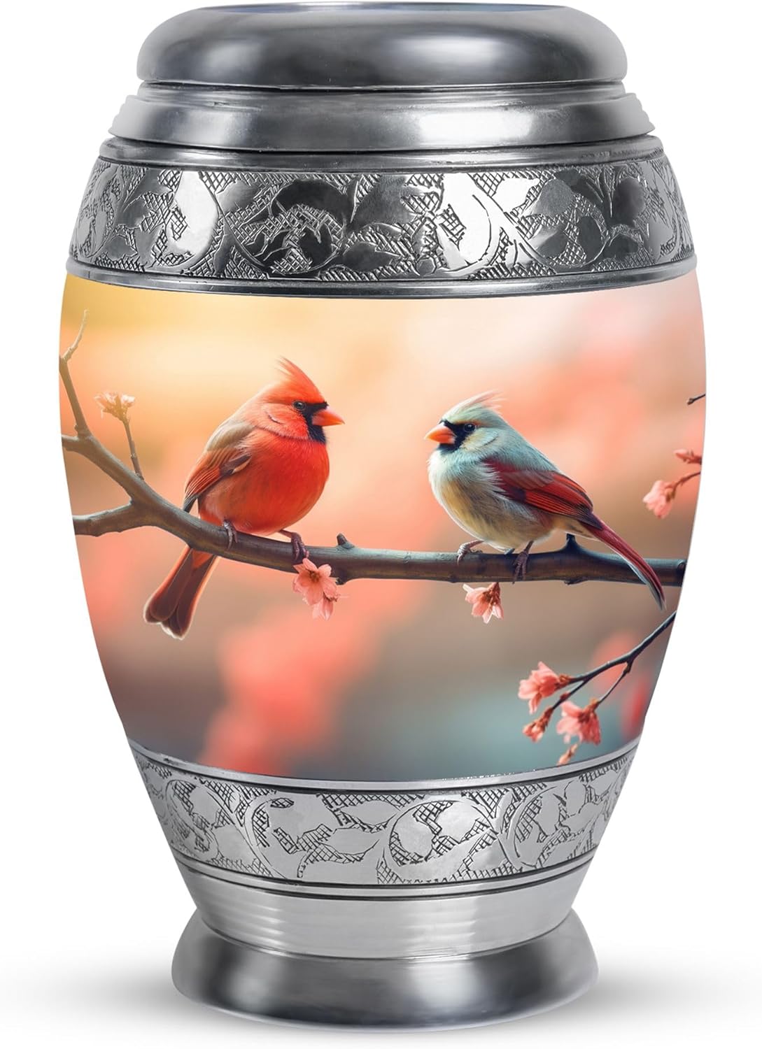 Amazon.com: KARYLIZ Cardinal Birds-Small Urn Dad- Cremains Containers ...