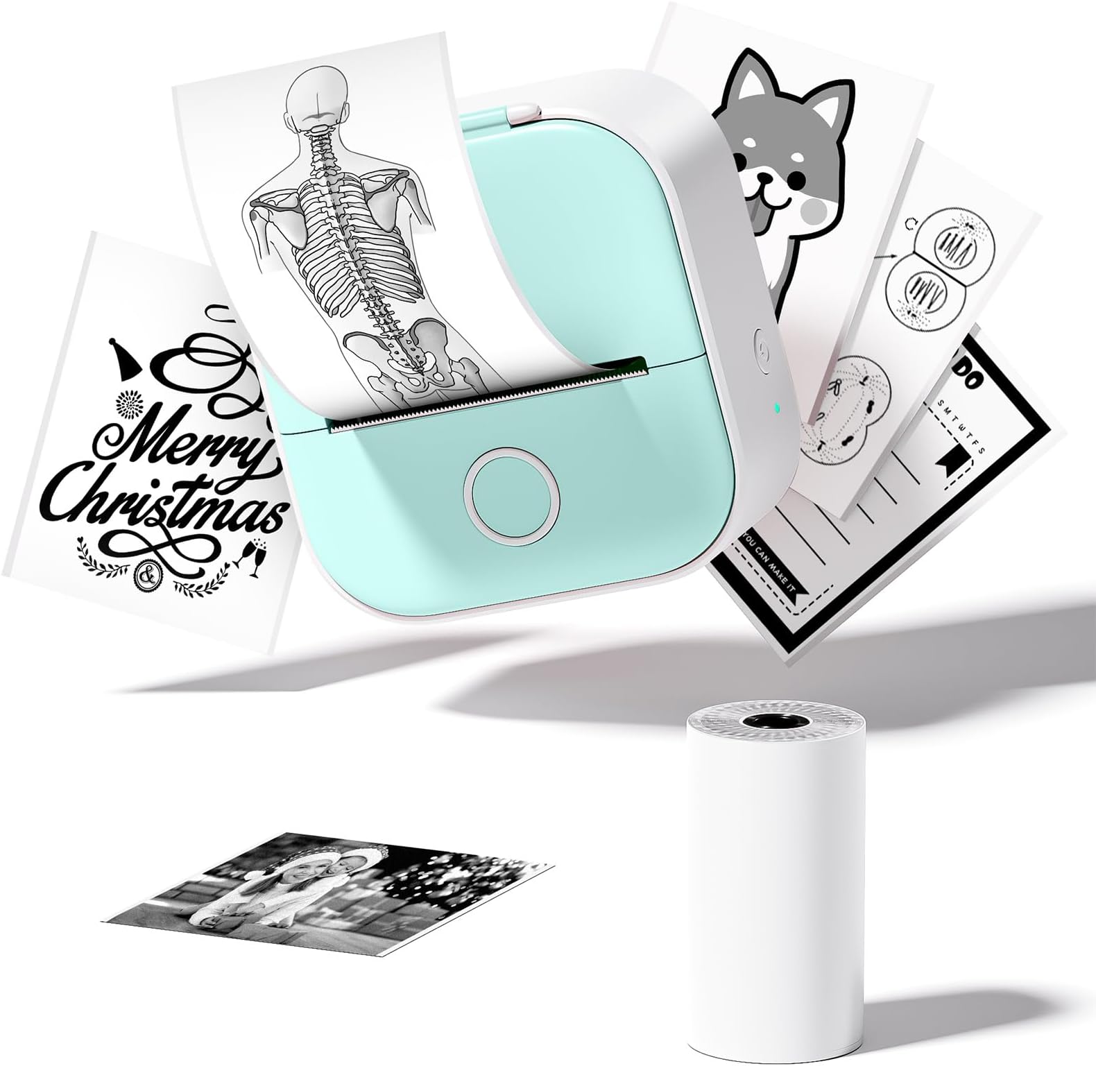 Amazon.com: Print Pod Mini Printer, Inkless Sticker Printer, T02 ...