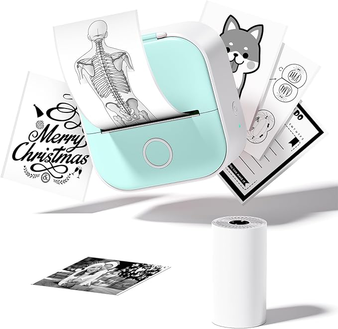 Amazon.com: Print Pod Mini Printer, Inkless Sticker Printer, T02 ...
