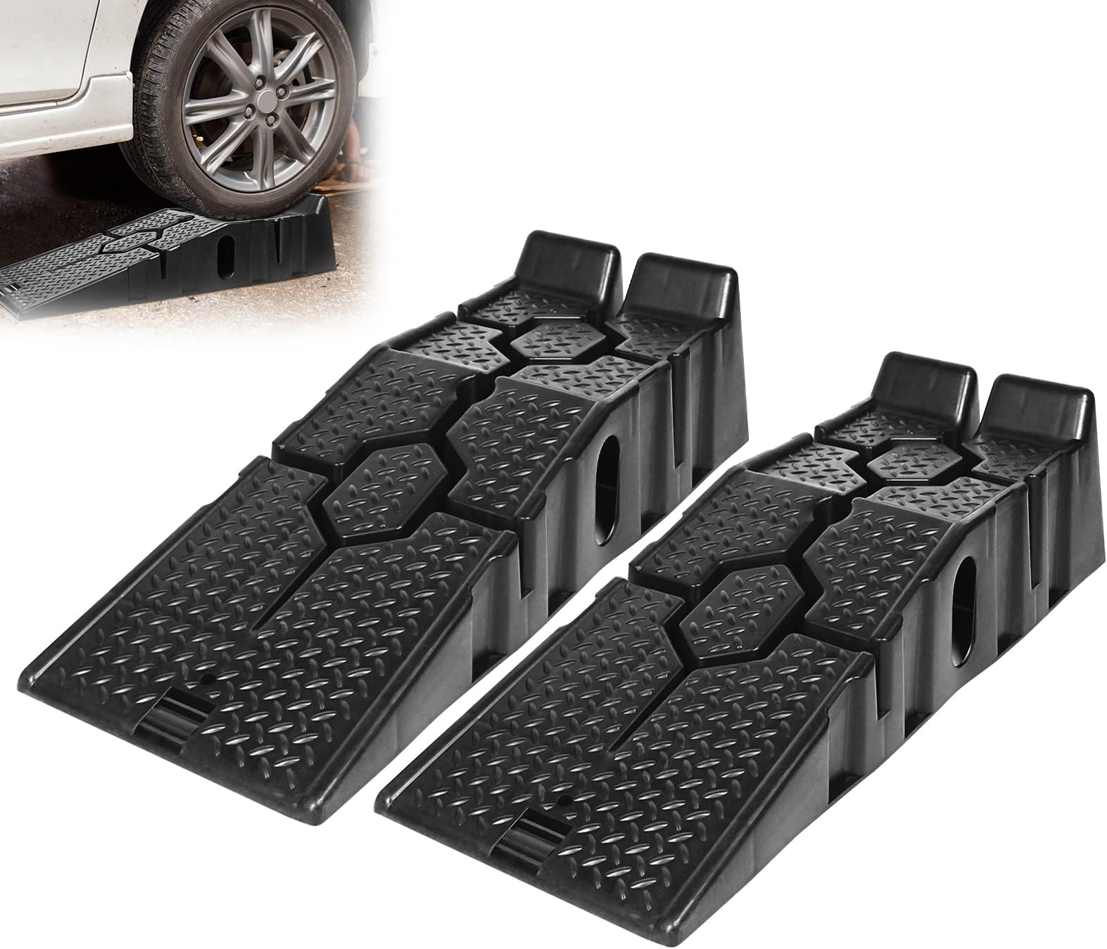 KATSU Rampes de Voiture en Plastique, Légères et Amovibles, Capacité de ...