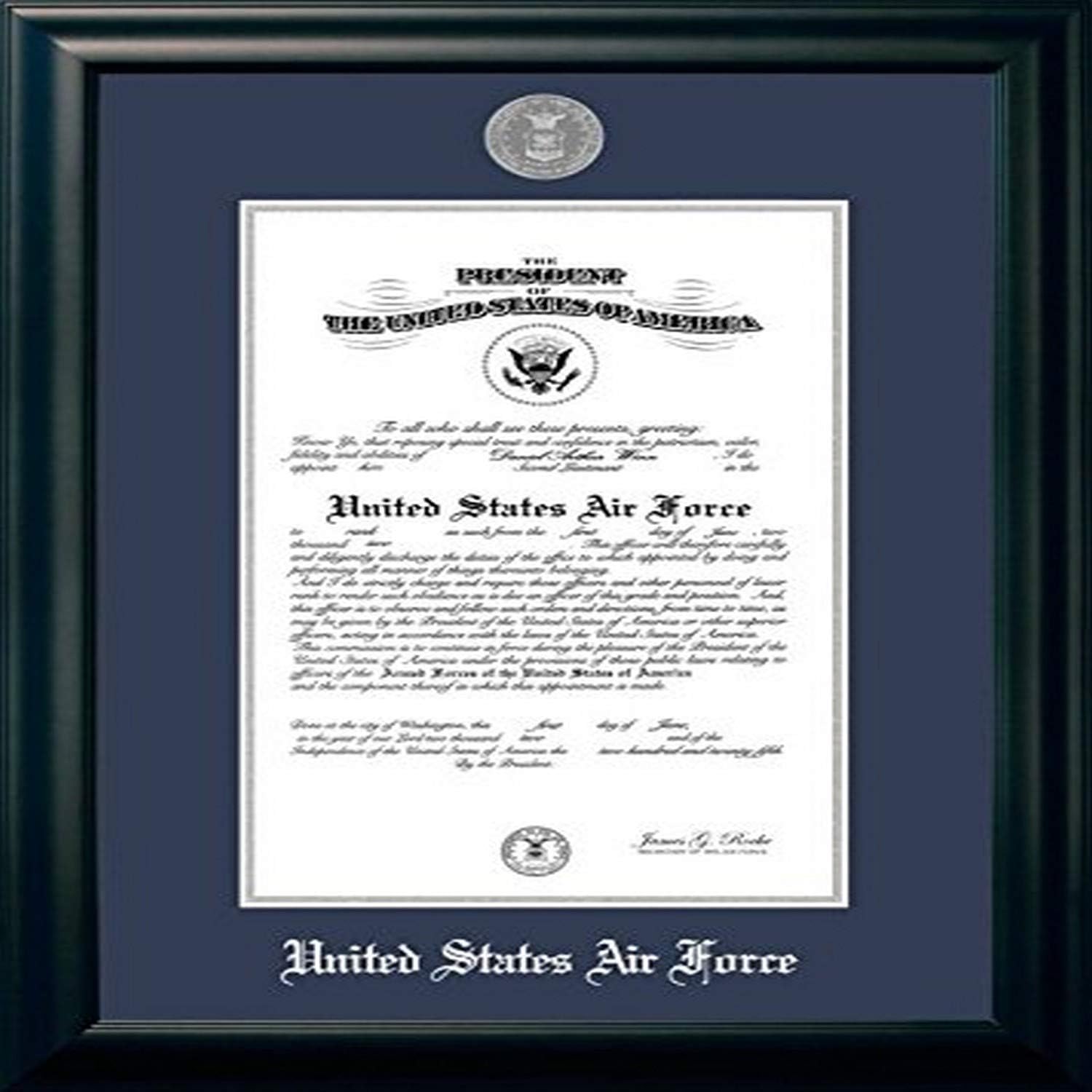 Amazon.com - Campus Images AFCS0028.5x11 Air Force Certificate Frame ...