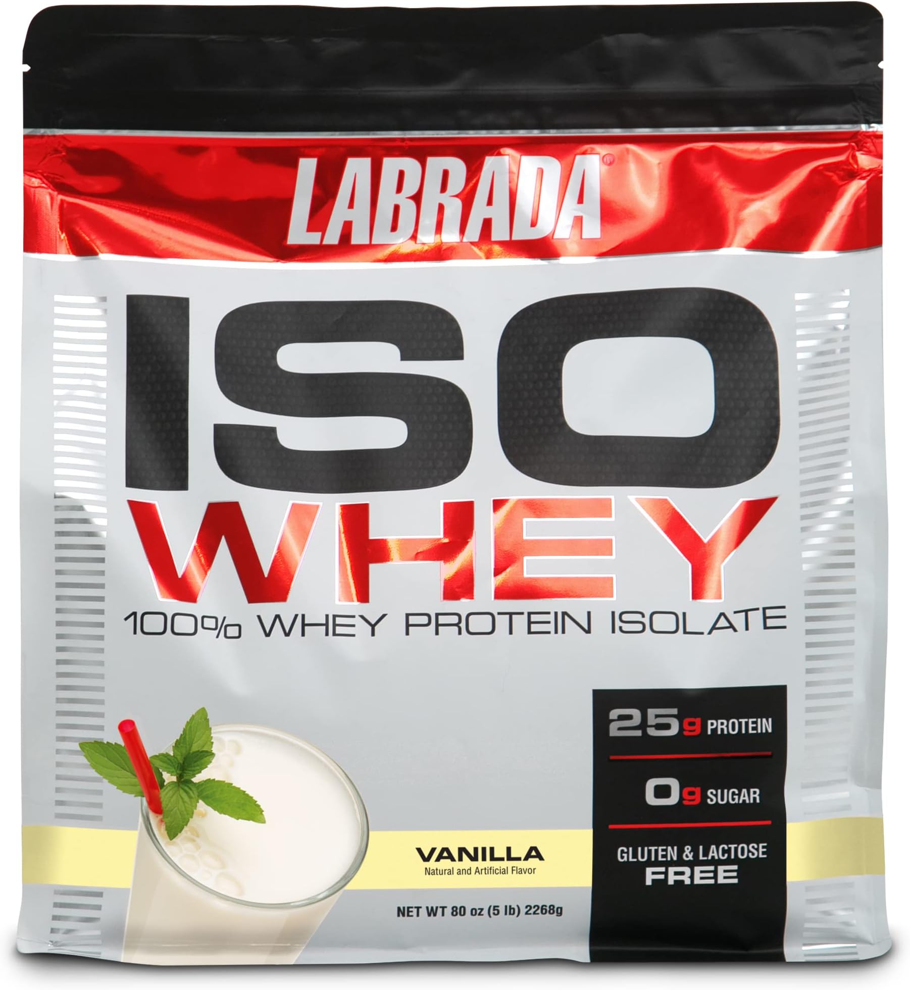 Amazon.com: Labrada 100% Whey Protein, Vanilla, 4.13 Pound : Health ...