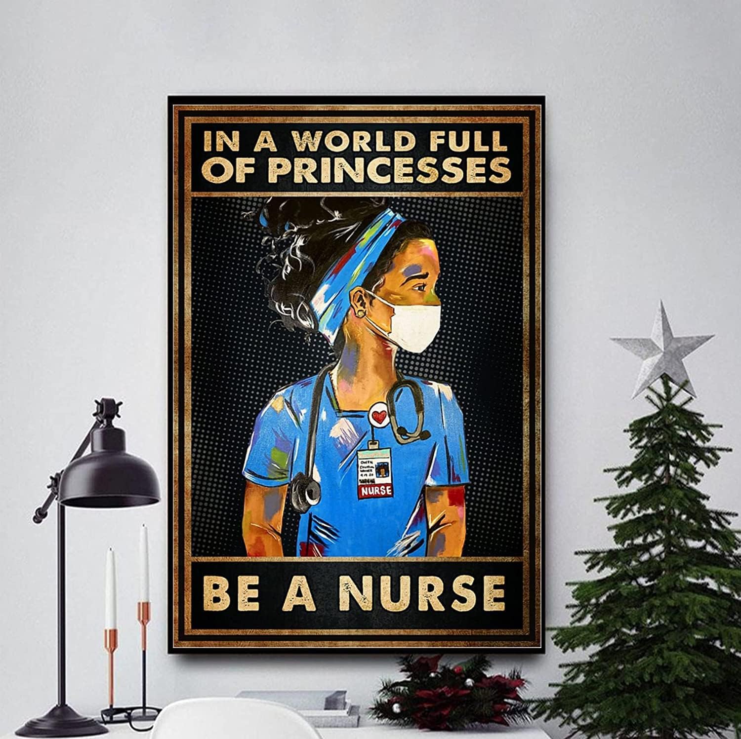 Amazon.com: Nurse Metal Sign In A World Full Of Princesses Be A Nurse ...