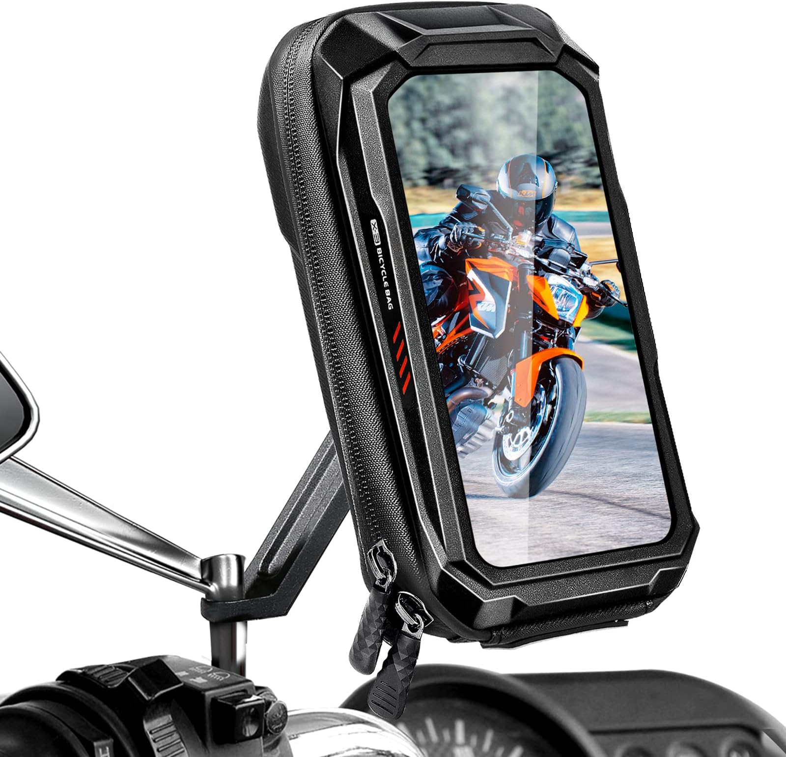 Faneam Adjustable Motorcycle Mount Phone Holder Waterproof Motor Cell ...