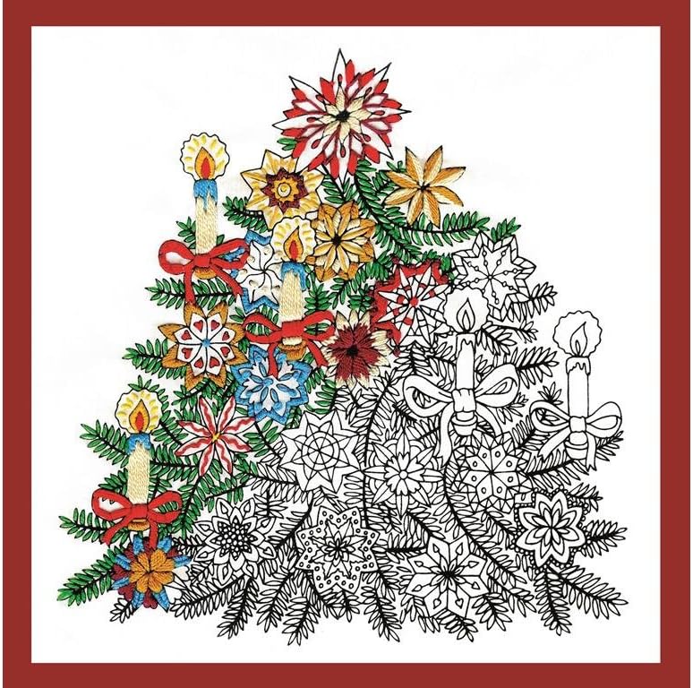 Amazon.com: Design Works Crafts Christmas Tree Zenbroidery Kit