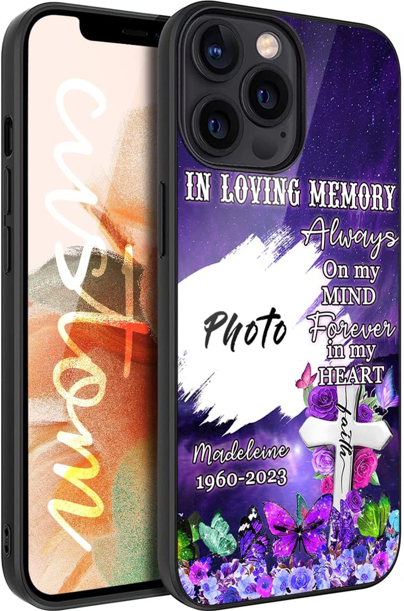 Amazon.com: Forever in My Heart Personalized Memorial Phone Case for ...