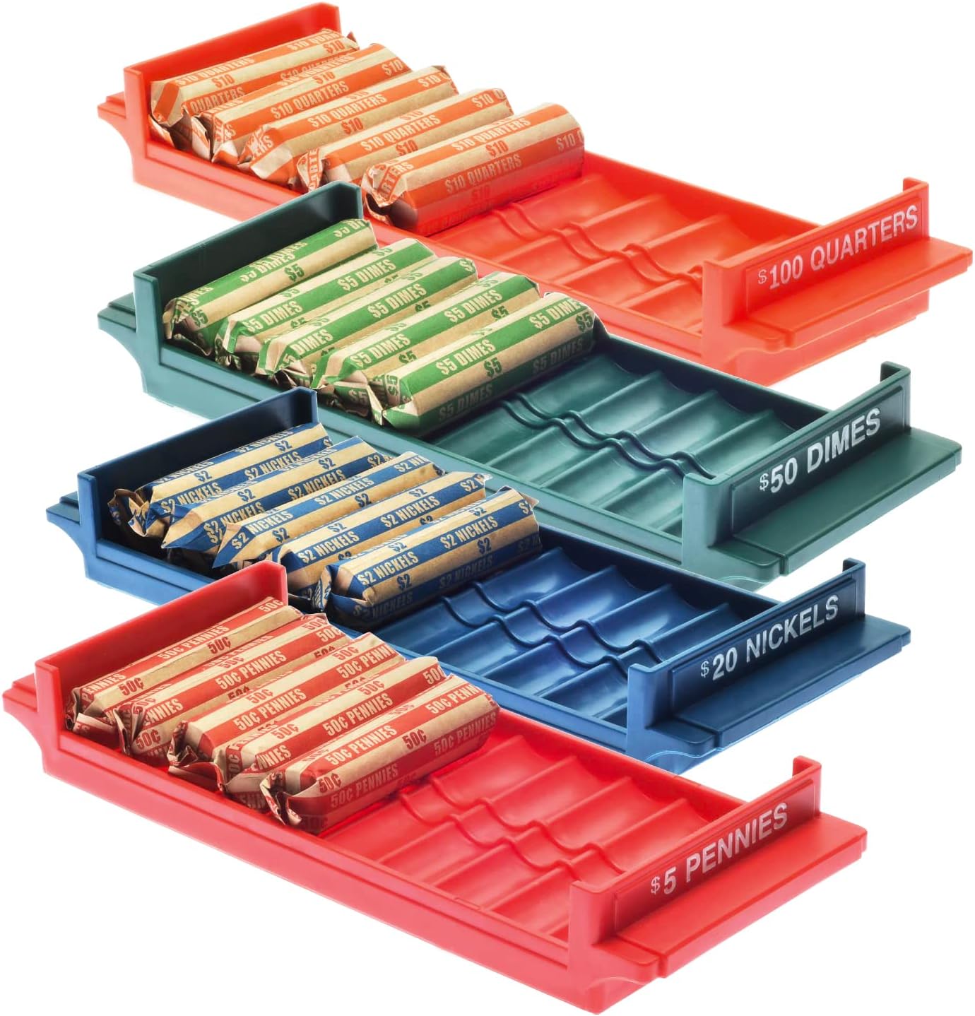 Amazon.com : Rolled Coin Storage Box (Half Dollars) : Office Products