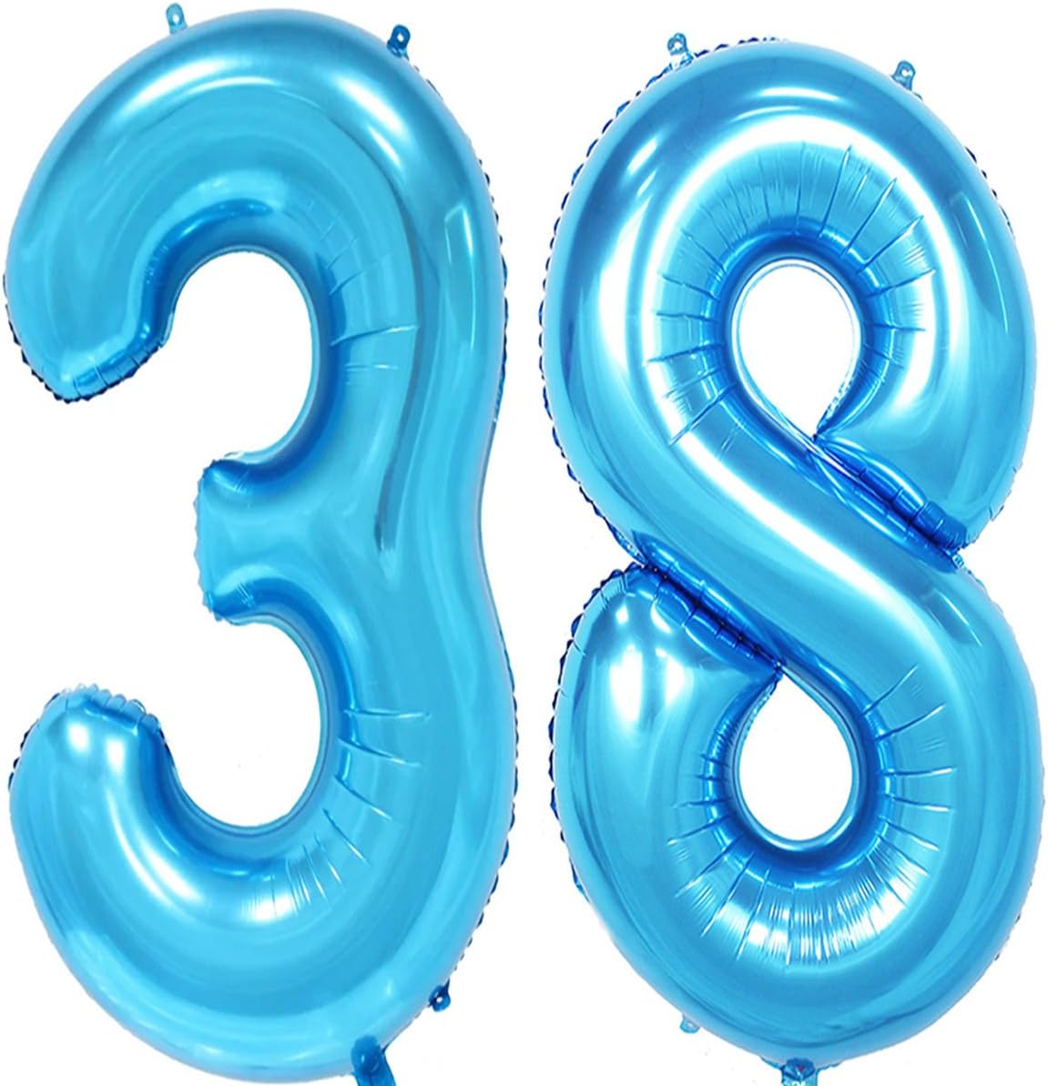 Amazon.com: MAGJUCHE 40 inch Blue Foil 38 Helium Jumbo Digital Number ...