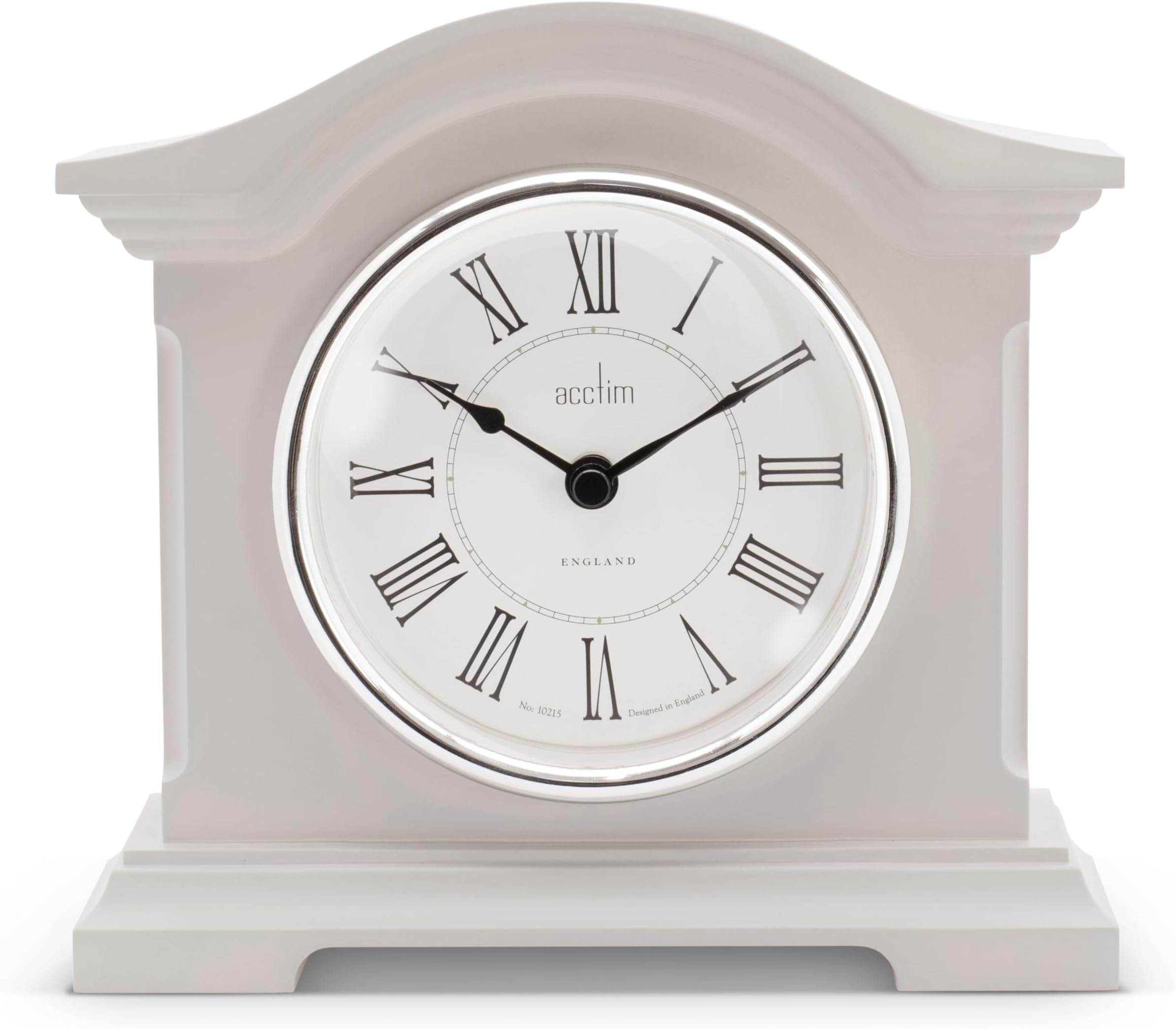 Carousel Home and Gifts Distressed Square Black Metal Mantel Clock On ...