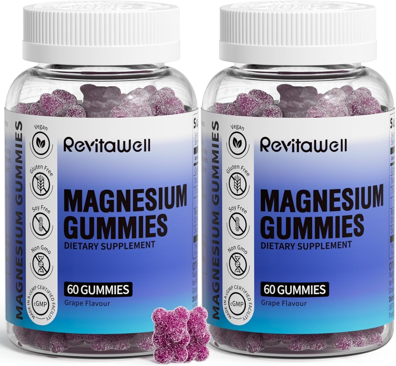 Amazon.com: Magnesium Gummies with 2100mg Magnesium Glycinate & Magnesium Citrate(200mg ...
