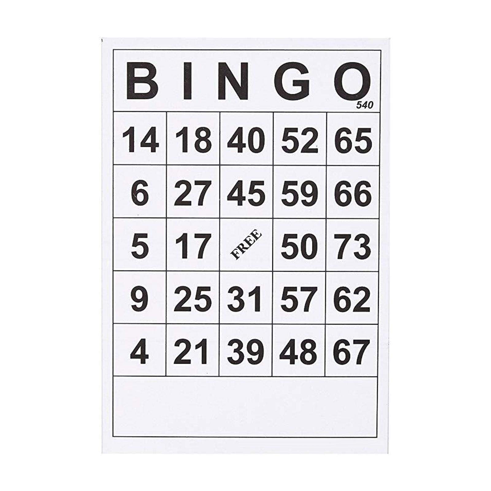 Buy Fun Card Game Classic Bingo Paper Card Sheets for Kids and Adults ...
