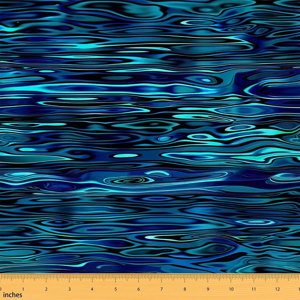 Amazon.com: Feelyou Water Pattern Fabric by The Yard, Chic Striped Line ...