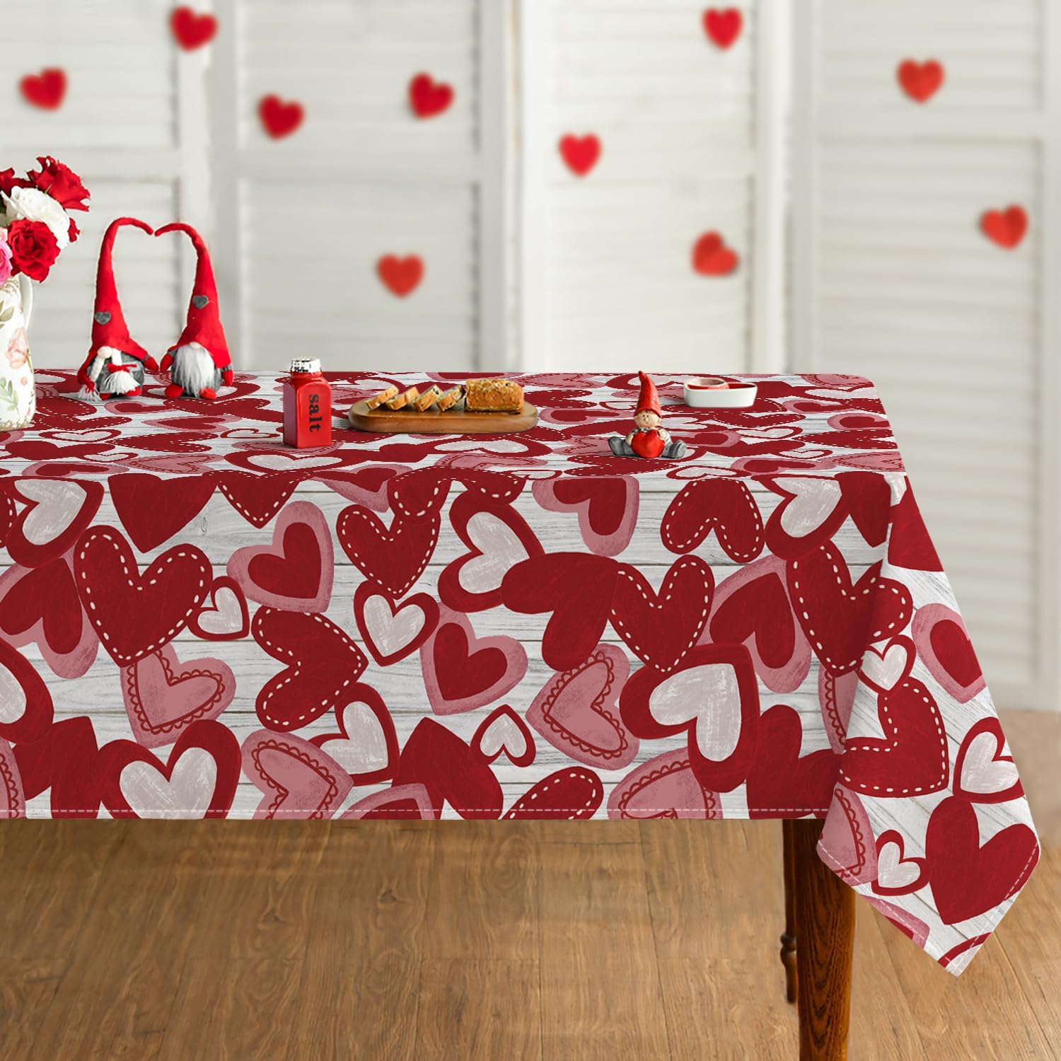 Amazon.com: Horaldaily Valentine's Day Tablecloth 60×120 Inch ...