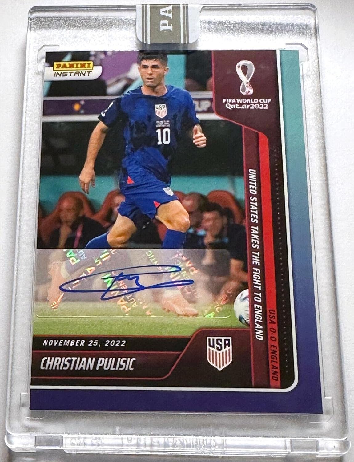 2022 Christian Pulisic World Cup Man Of The Match Panini Instant Auto ...