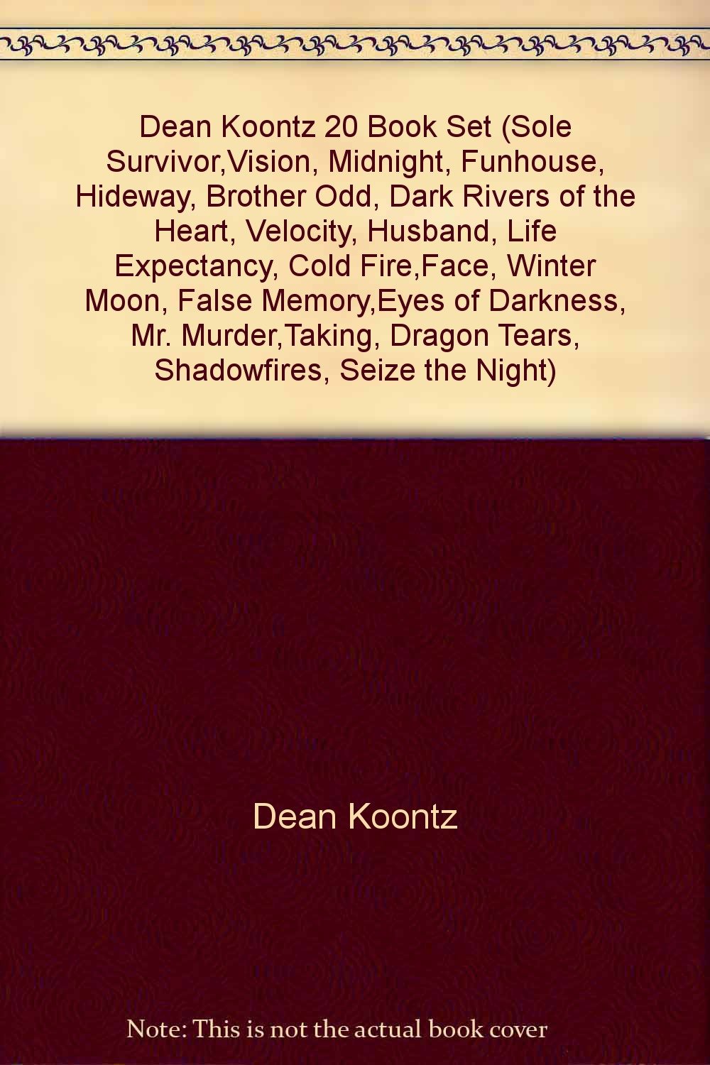 Dean Koontz 20 Book Set Sole Survivor Vision Midnight Funhouse ...